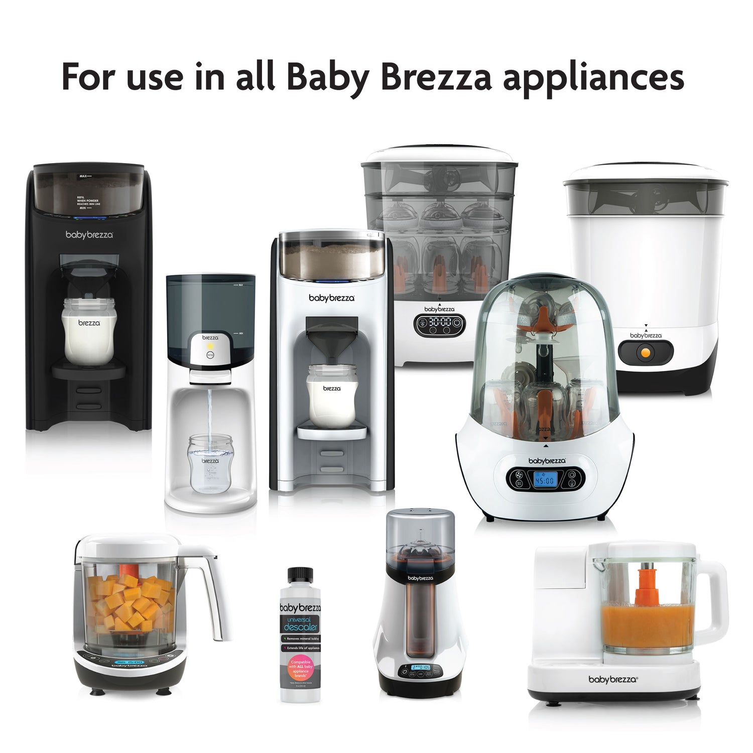Universal Baby Appliance Descaler - Safe for Baby Products | Baby Brezza